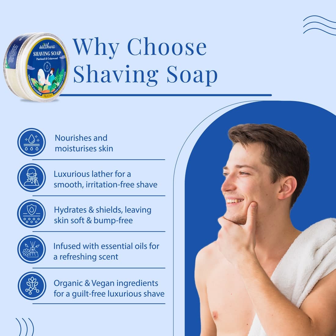 Organic Shaving Soap For Men – Satthwa